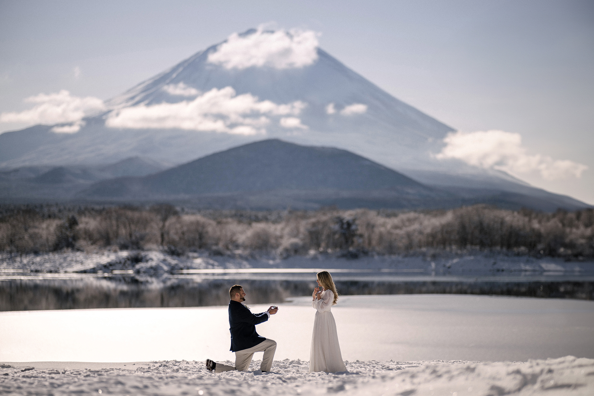 Mt Fuji Proposal in Winter